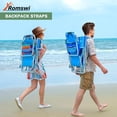 2Pk Aluminum Extra Wide 5-Position Lay Flat Folding Backpack Beach ...