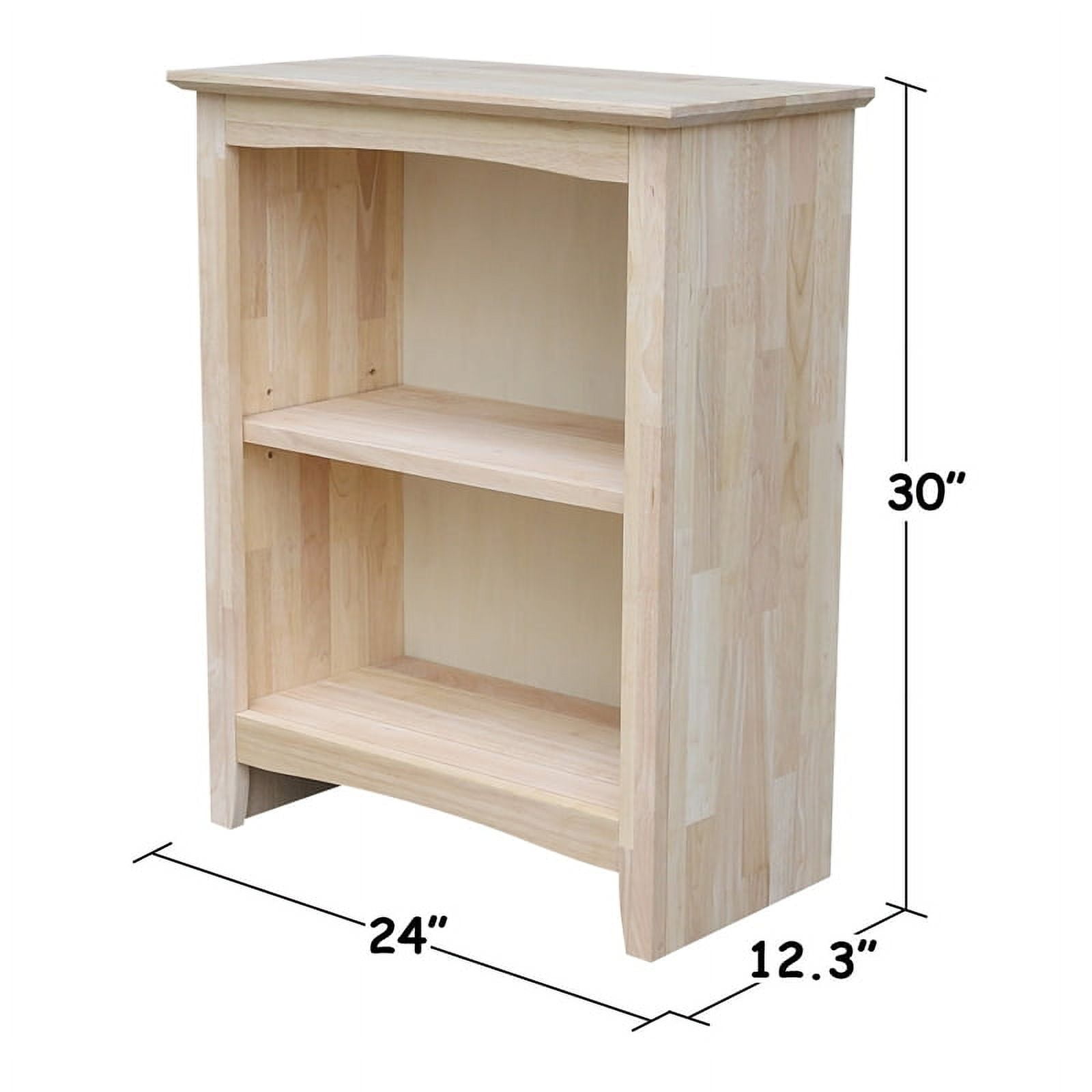 International Concepts Solid Wood Shaker Bookcase 30 in H