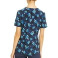 Scrubstar Women's "Ombre Snowflakes" V-Neck Print Scrub Top - Walmart.com