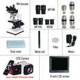 9inch LCD Professional Lab Biological HD Trinocular Microscope Zoom ...