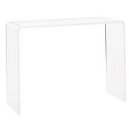 BENTISM 38in Clear Acrylic Console Table, Transparent U-Shape Side ...