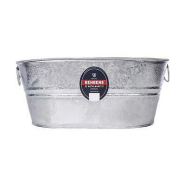 Behrens Tub 4 Gal Oval Galvanized - Walmart.com