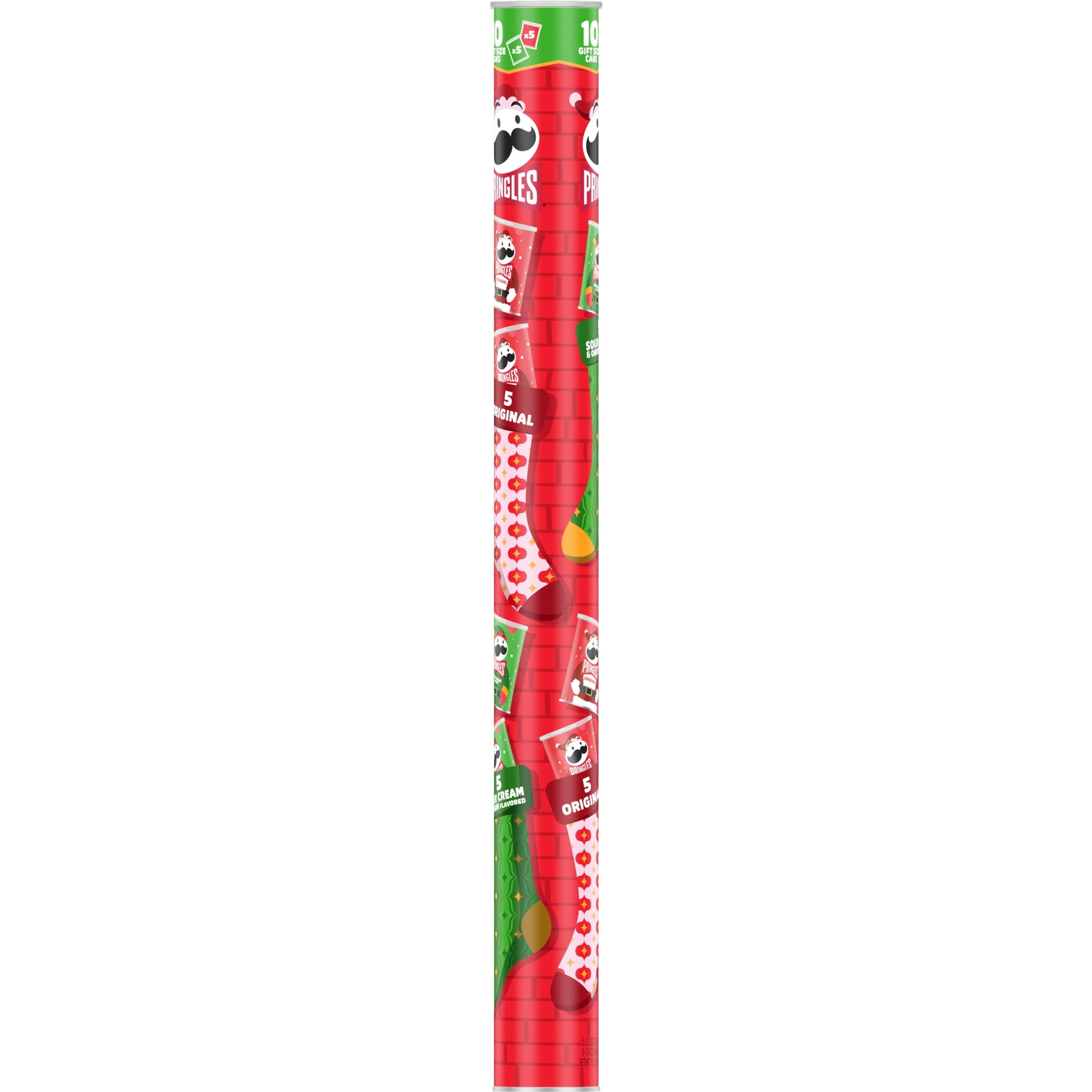 Brandclub - Pringles Variety Pack Potato Crisps Chips, Mega Tube, 10 Count