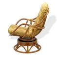 Bali Handmade Natural Rattan Wicker Swivel Rocking Chair, Colonial ...