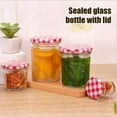 ZNNT 5Pcs 50/150/250/380ML Transparent Glass Pickle Bottle with Lid ...