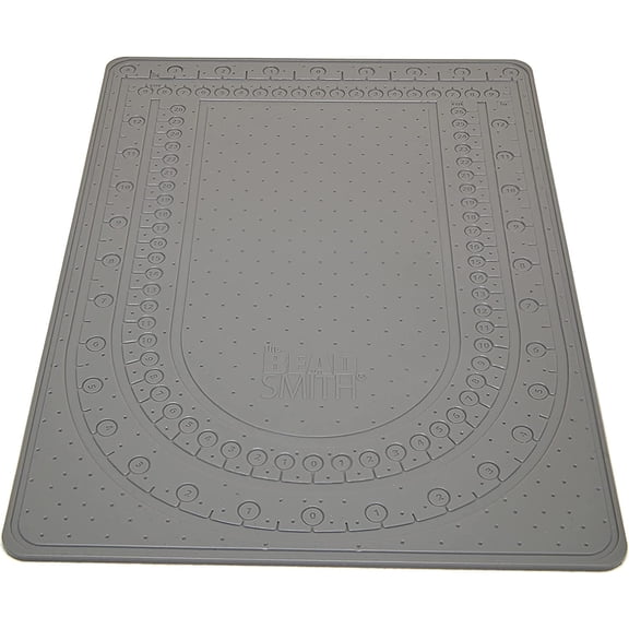 The Beadsmith Sticky Bead Mat - 7.5 x 5.5 inches, Medium Size, Clear ...