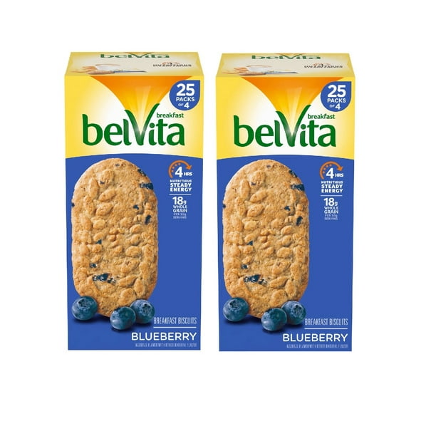 belVita Blueberry Breakfast Biscuits (25 pk.) 2PK - Walmart.com