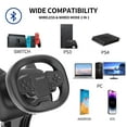 Wireless Gaming Racing Wheel – Compatible with Nintendo Switch, PC, PS4 ...