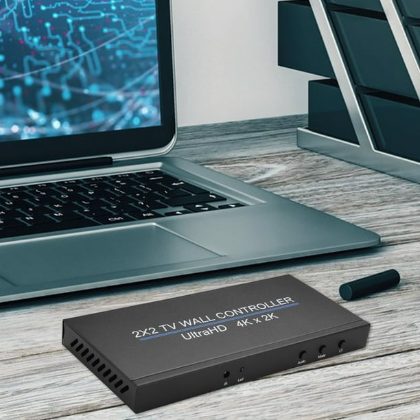 Procesador de pared de vídeo 4K X 2K HD 2x2 entrada compatible con HDMI ...
