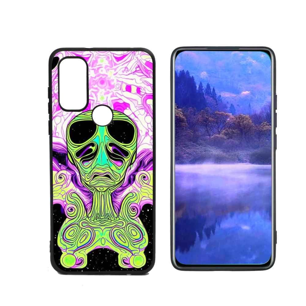 Compatible with Motorola Moto G Pure Phone Case, Psychedelic-Trippy-Alien-Art-Visuals-Colours25 ...