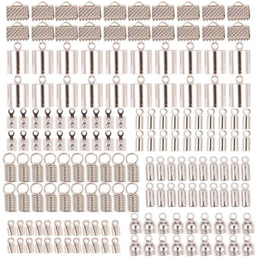 180Pack Ribbon Crimp Clamp Ends 22mm Cord End Clasp for DIY Craft 6 ...
