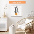 8x8 Wood Frame White, Natural Woodgrain 8x8in Picture Frame, Rustic ...