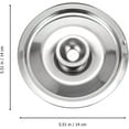Stainless Steel Cover Bowl- 5.5in Universal Lid for Pots Small- Mini ...