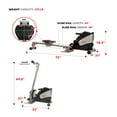 Sunny Health & Fitness SF-RW5622 Dual Function Magnetic Rowing Machine ...