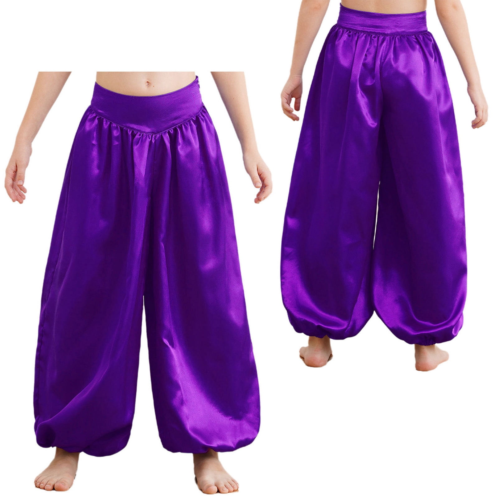 Click here for Zdhoor Boys Girls Wide Leg Satin Bloomers Belly Da... prices
