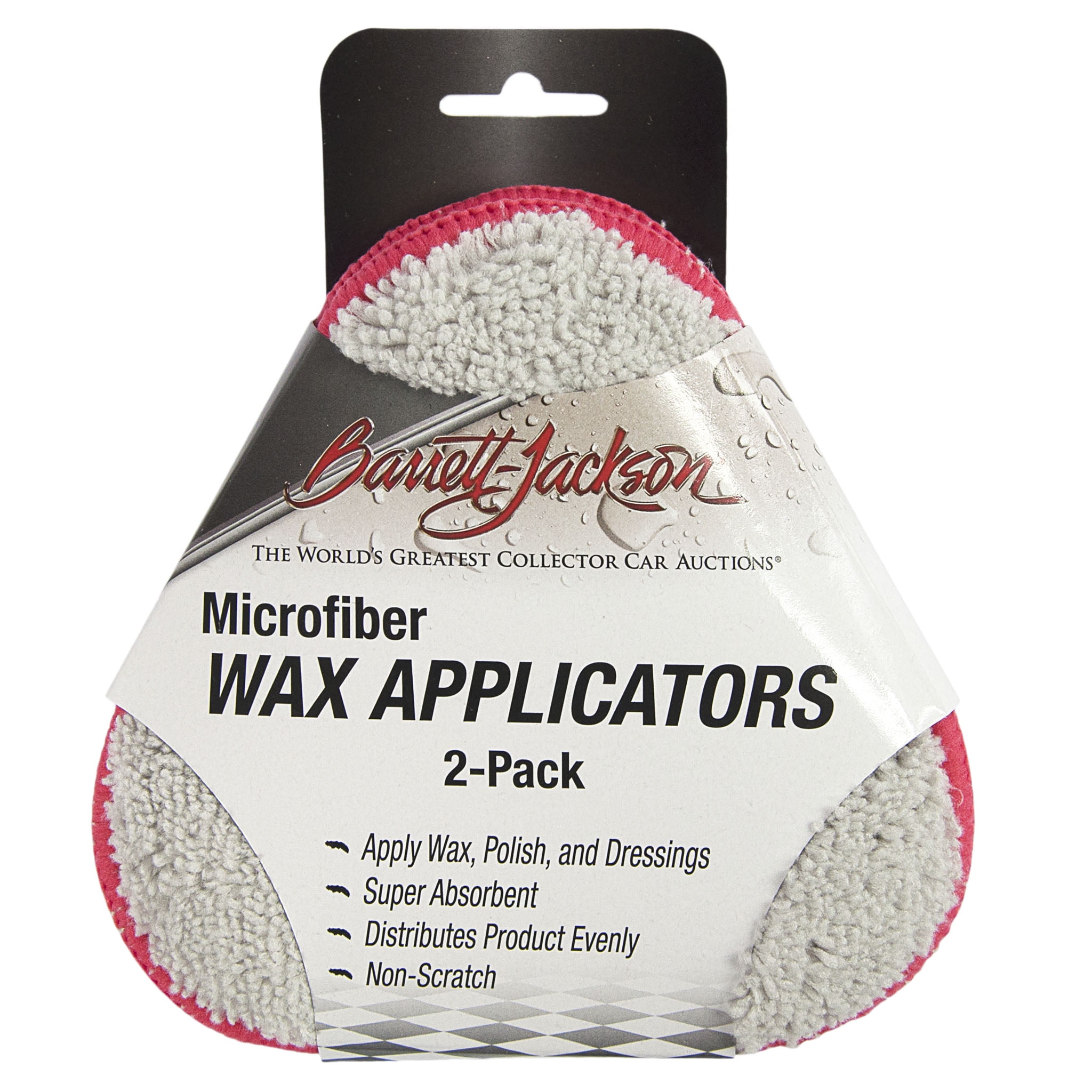 Barrett-Jackson Microfiber Wax Applicator Pad 5 Inches 2 Pack - Walmart.com