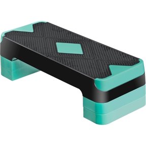 ZenSports 16-in Aerobic Step Platform W/4 Risers, Height Adjustable ...