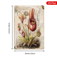 8x12 Inch Metal Wall Art, Vintage Botanical Nepenthes Pitcher Plant ...