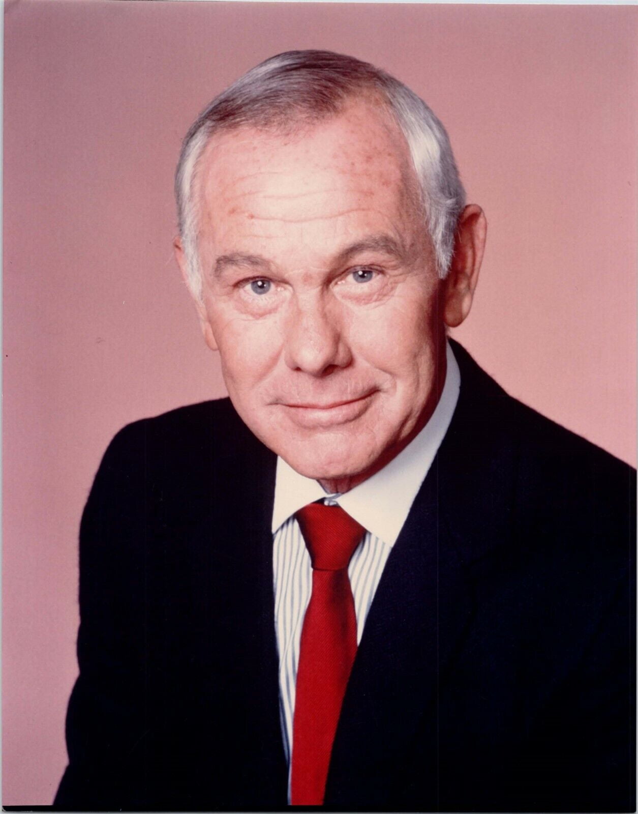 Johnny Carson vintage 8x10 photo in suit and tie smiling - Walmart.com