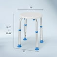 Naipo Shower Chair Bathtub Stool Seat w/ Anti-Slip Rubber, Adjustable ...