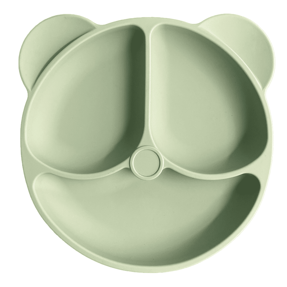 Suction Plates for Baby Silicone Plates Divided, Silicone Baby Plates ...
