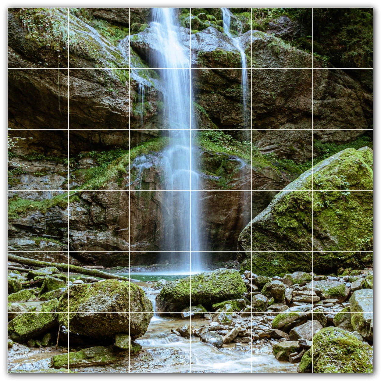 Picture-Tiles.com: Waterfalls Ceramic Tile Wall Mural WAL501087-66XL ...