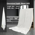 2 count Fleece Bath Towels, 40 x 80 Inch Bath Sheets Microfiber Coral ...