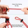 Unique Bargains 8 Pcs Spring Cord Lock Plastic Cord Fasteners Double