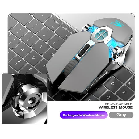 X13 Wireless Gaming Mouse 2.4G Bluetooth 5.0 2400DPI USB Rechargeable ...