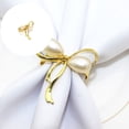 7829 6Pcs/Pack Lovely Napkin Rings With Bowknot Detail Alloy Materials ...