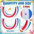 2pcs 30 x 24 Inches Inflatable Curved Pool Noodle Adult Inflatable Pool ...