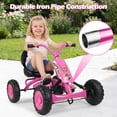 OLAKIDS Go Kart for Kids with Adjustable Seat, Steering Handlebars ...