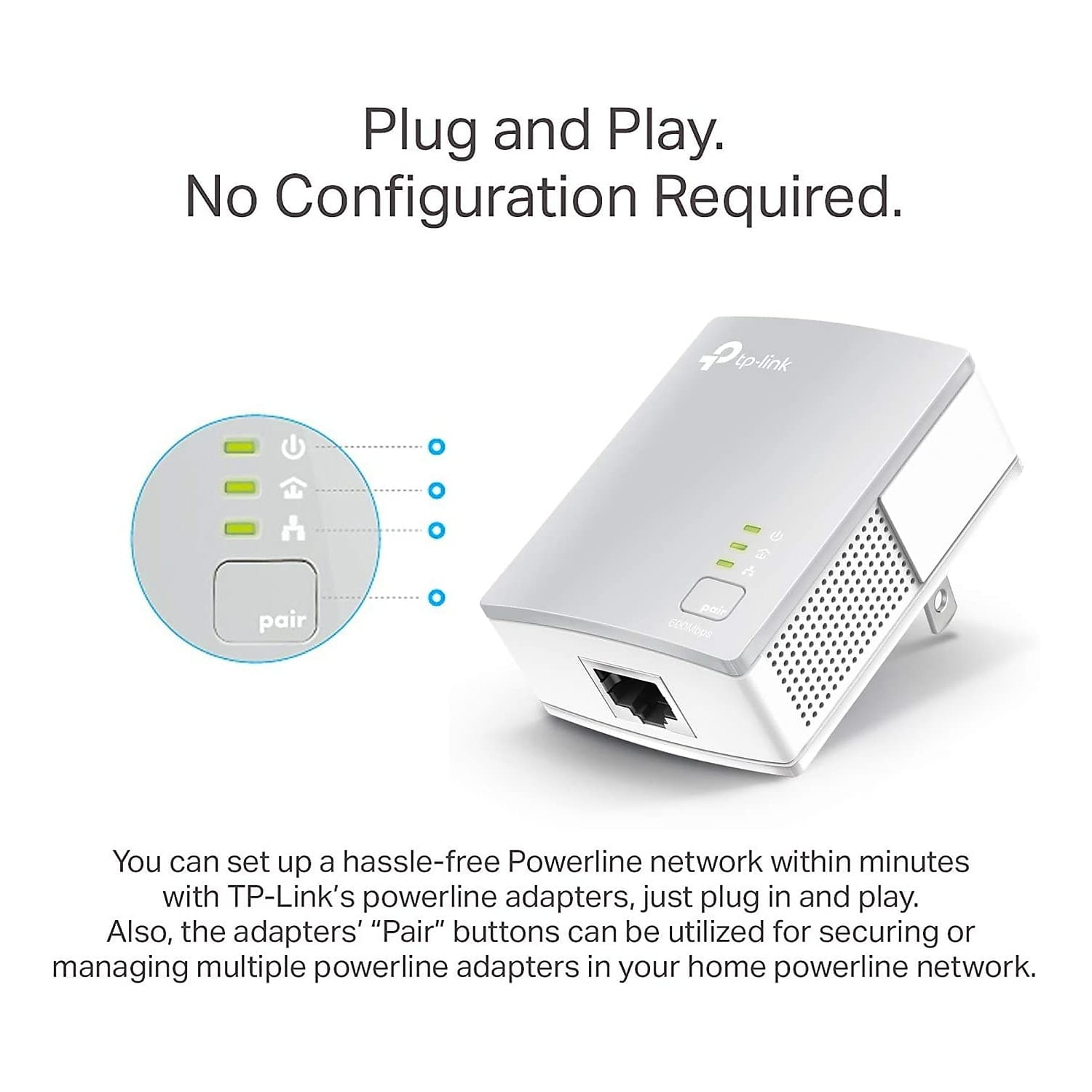 TP-Link AV600 Powerline Ethernet Adapter - Plug & Nepal | Ubuy