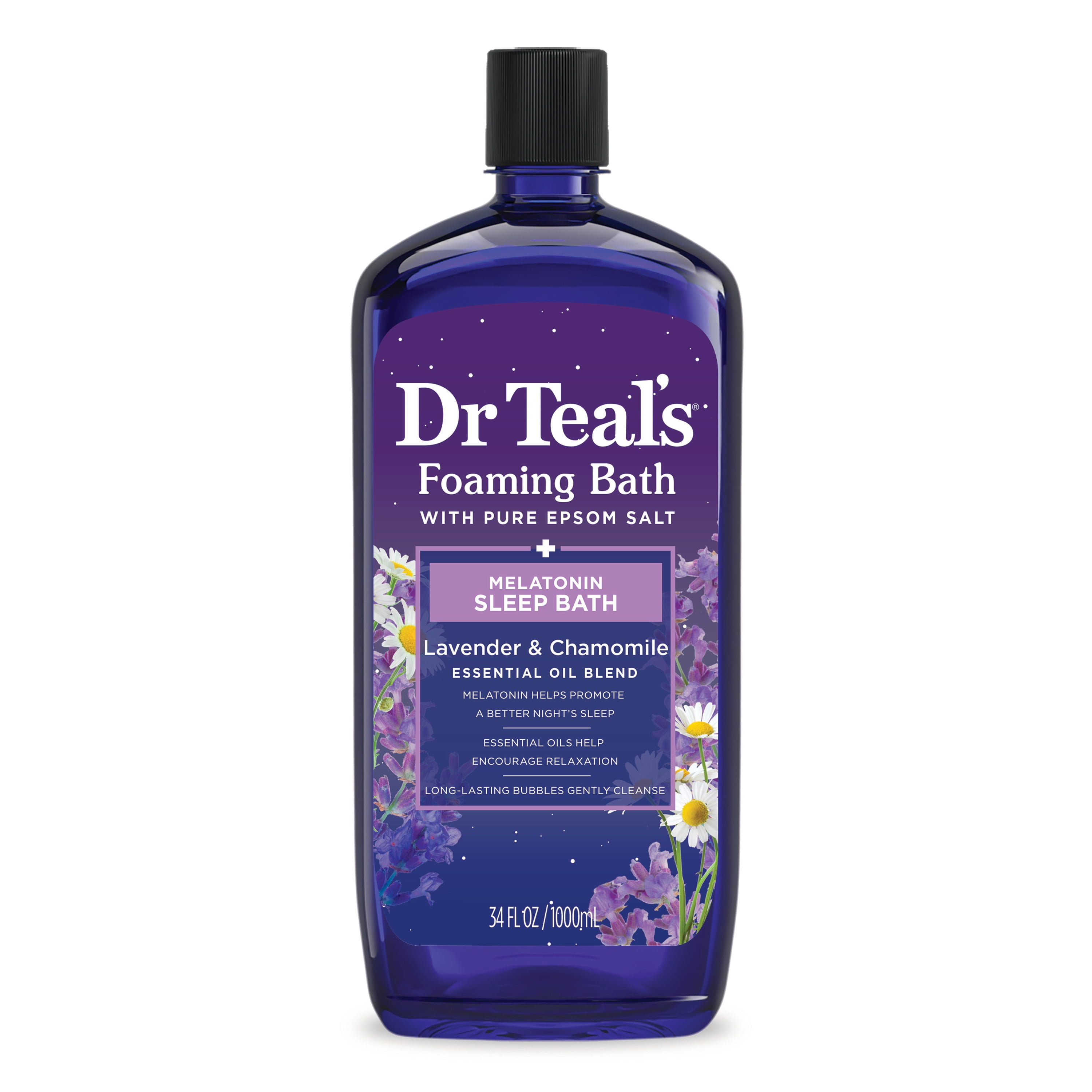 Dr Teals Foaming Bath With Pure Epsom Salt Sleep Bath With Melatonin