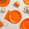 Serves 24 Orange Party Supplies with Paper Plates, Cups, and Napkins ...
