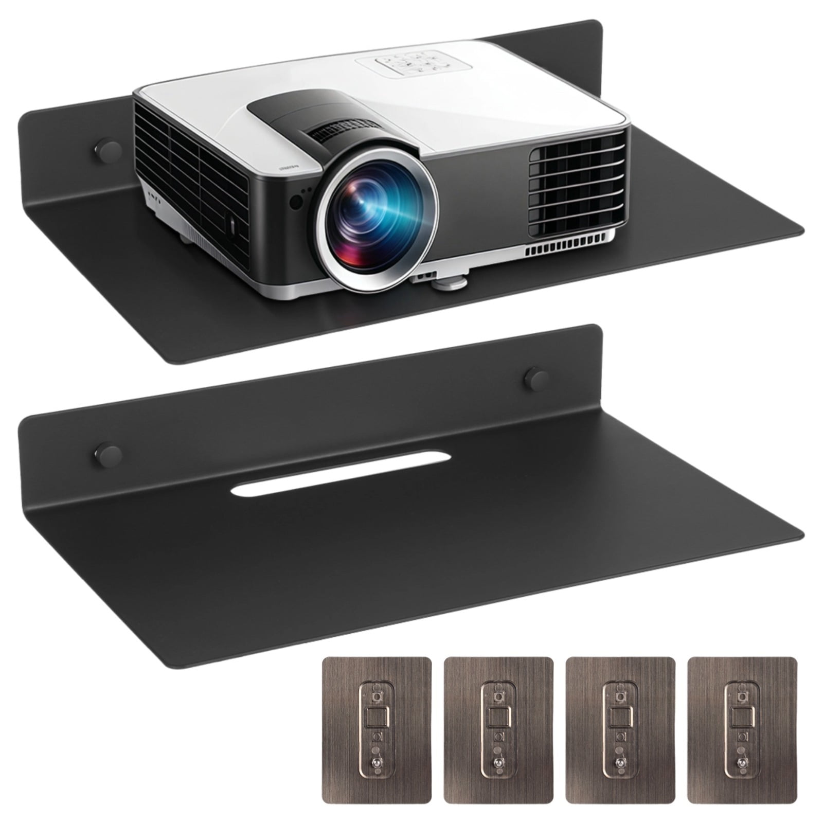 Estante flotante para proyector de 2 piezas, estante para proyector de ...