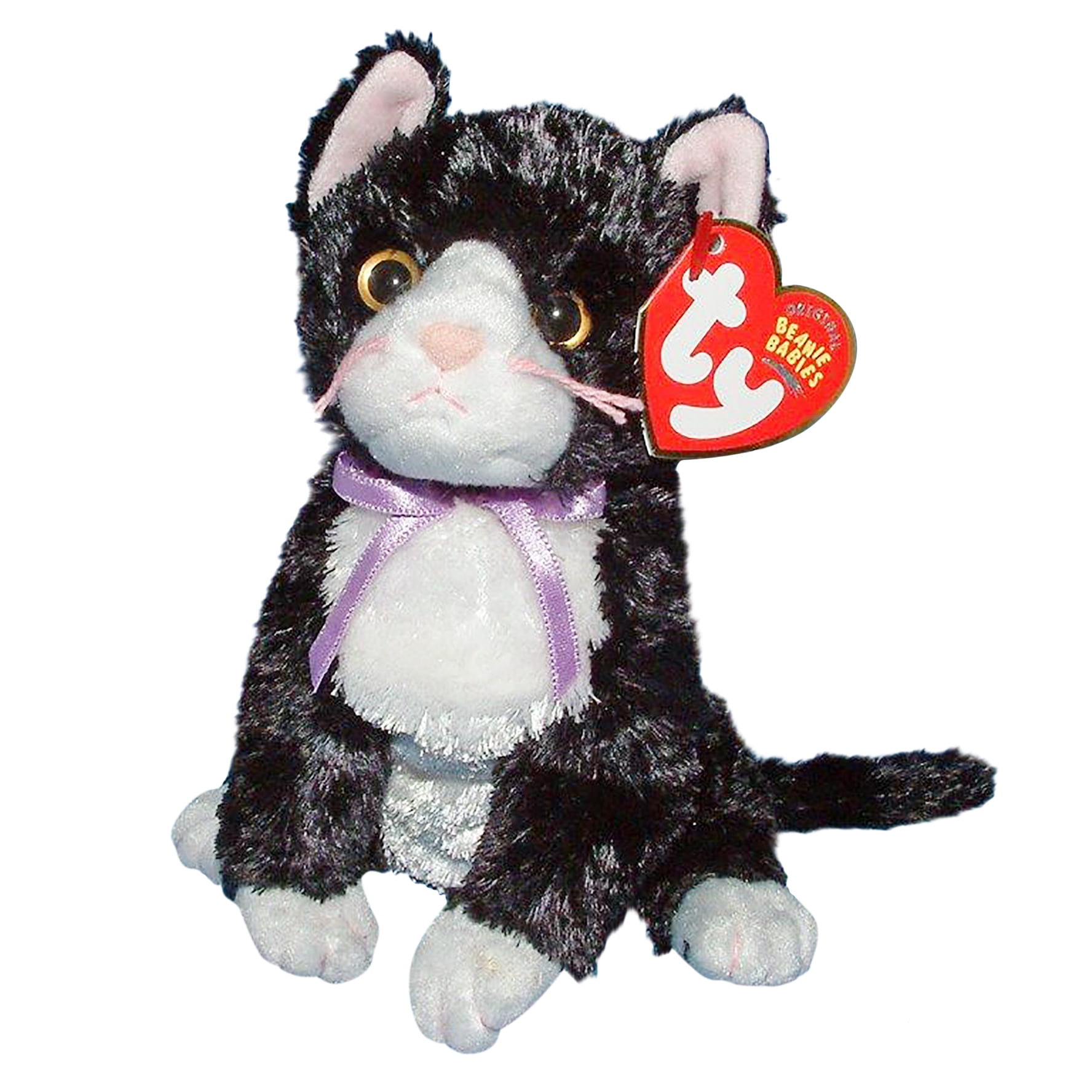 Ty Beanie Baby: Fussy the Cat | Stuffed Animal | MWMT's - Walmart.com