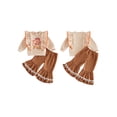 Miaouyo 2Pcs Toddler Girl Outfit Long Sleeve Crew Neck Fall Themed ...