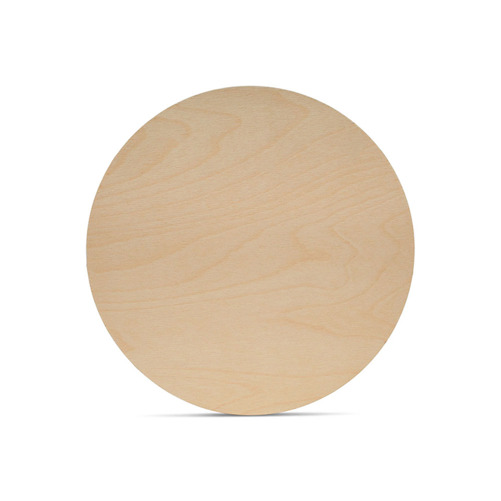 Wood Discs for Crafts, 5 x 1/16 inch, Pack of 10 Unfinished Wood ...