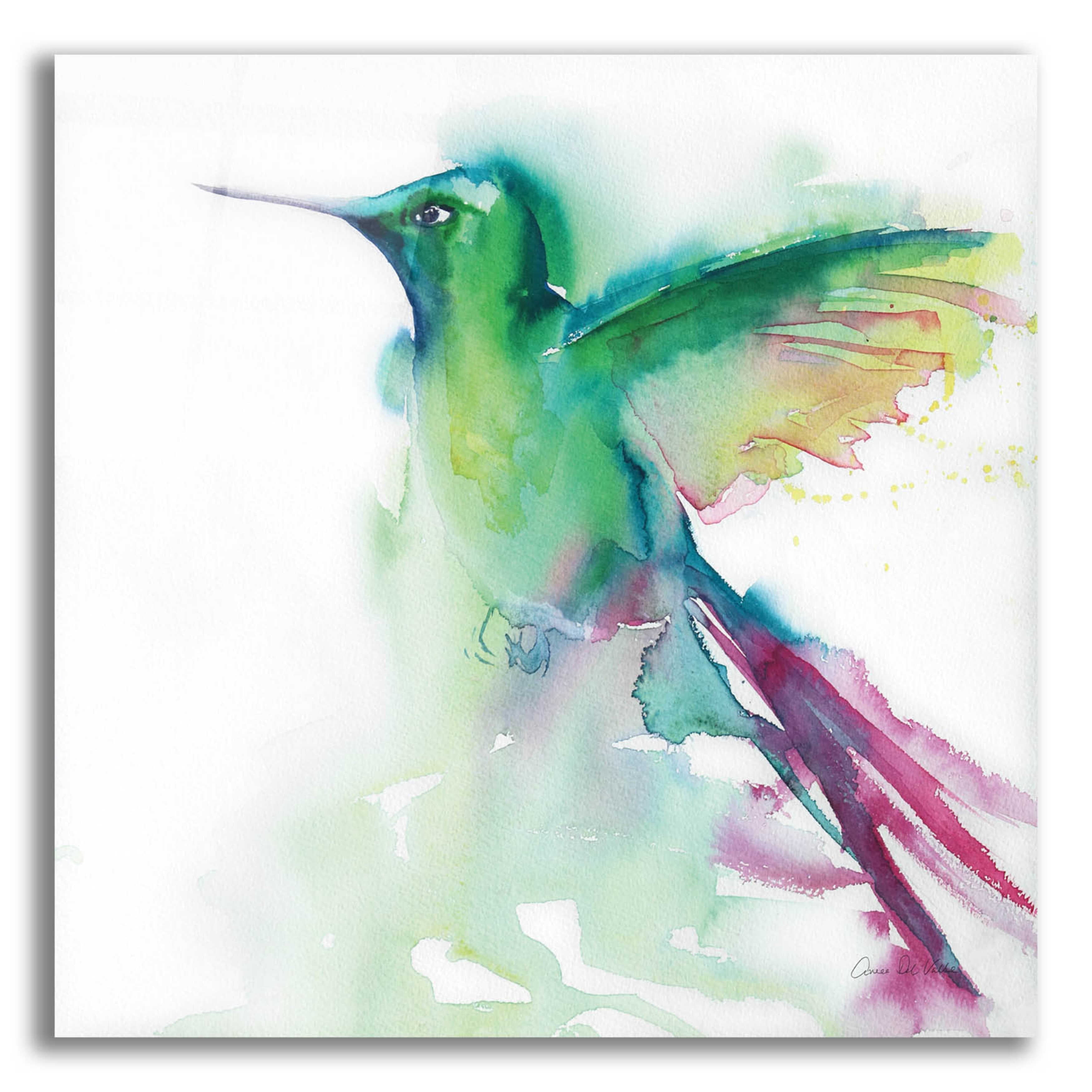 Epic Art 'Hummingbirds III' by Alan Majchrowicz, Acrylic Glass Wall Art ...
