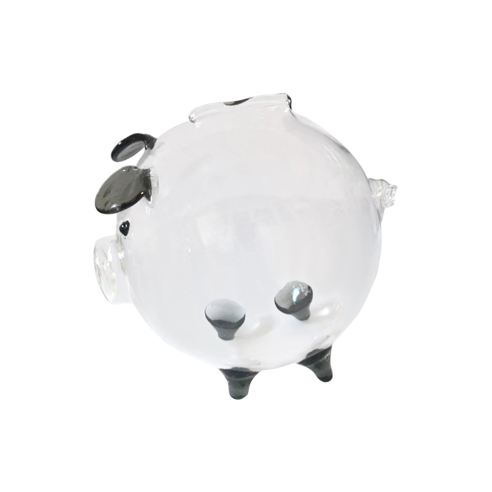 Hucha de Cerdo Hugo Hucha de Vidrio Tarro para Ahorro de Dinero para ...