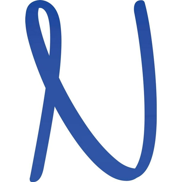 Decorative Acrylic Letter, Custom Blank N Script, 8'' Tall Transparent ...