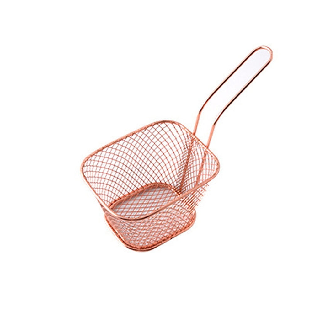 Square Frying Serving Deep Fry Basket French Fries Mesh Wire Net ...