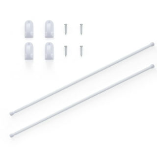 Mainstays 28-48" White Round Sash Drapery Rod - Walmart.com