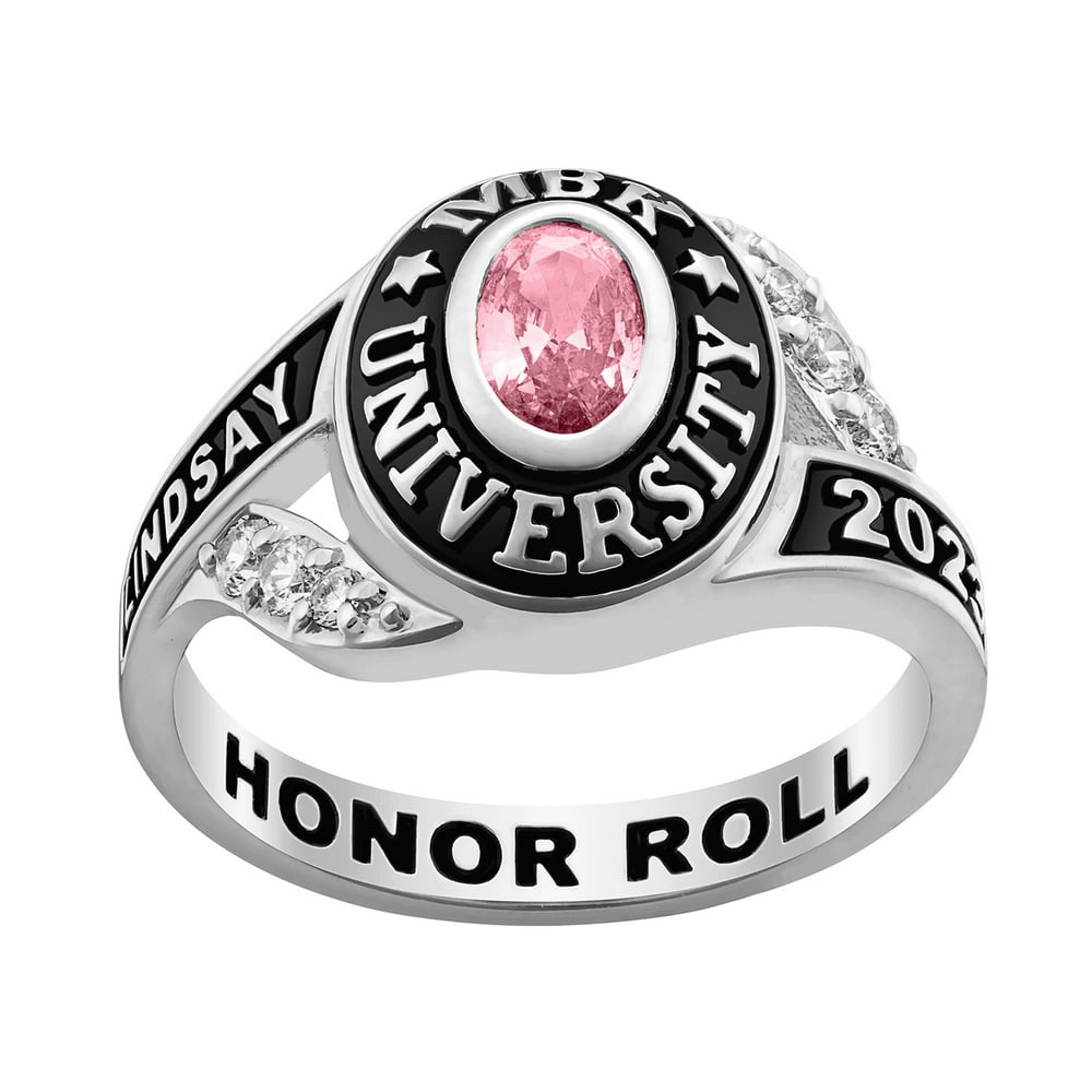Freestyle Class Rings - Personalized Women's Platinum, Gold or Rose ...