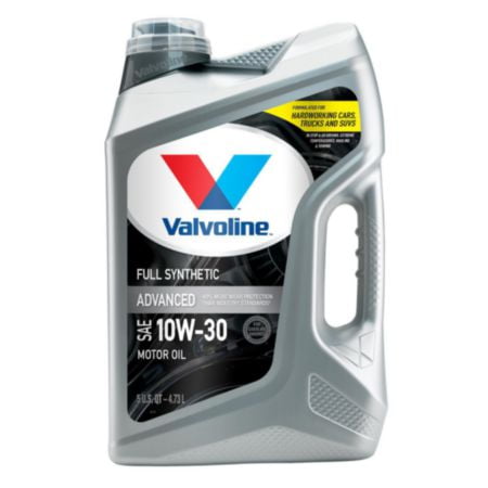 Valvoline Advanced Full Synthetic 10W-30 Motor Oil, 5 QT - Walmart.com