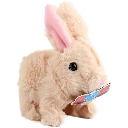 Electric Simulation Smart Rabbit Plush Toy Will Be Called Walking ...