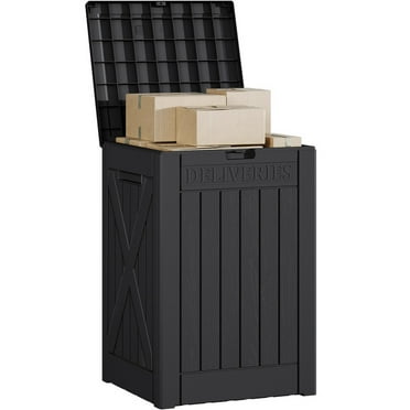 Package Delivery Boxes for Outside, Metal Parcel Drop Box, Large ...