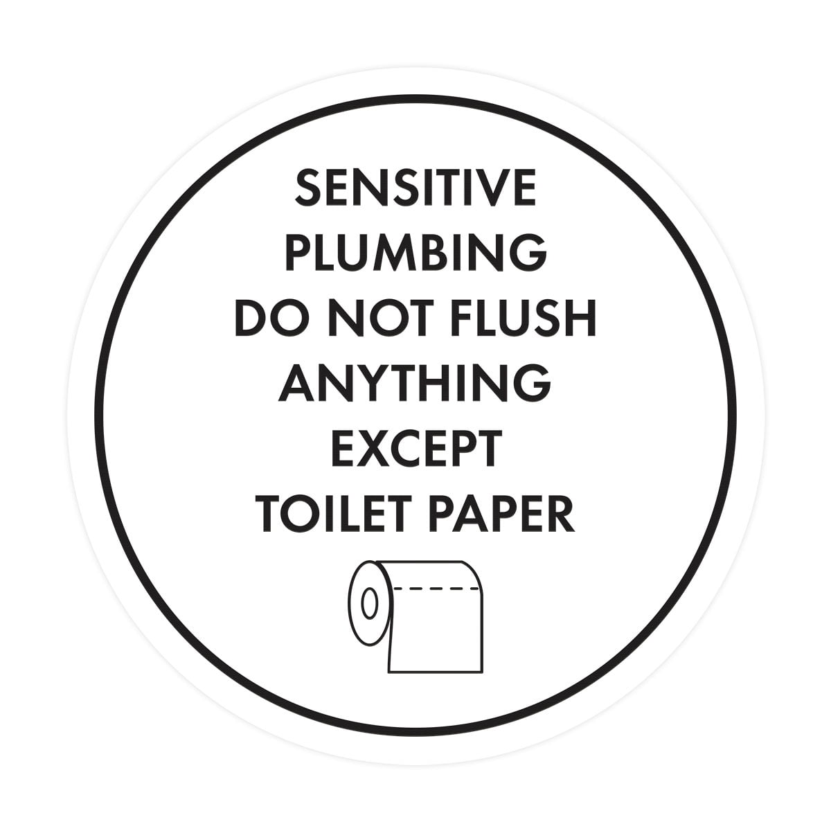 Toilet Flush Sign