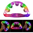 Light Up Tambourine Musical Flashing Tambourine Handheld Percussion ...